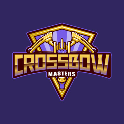 Placeit - Gaming Logo Creator with a Crossbow Icon