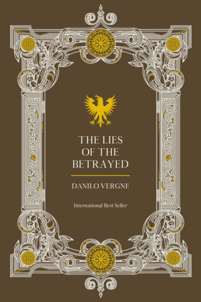 Placeit - Fantasy Book Cover Maker Featuring a Classical Frame