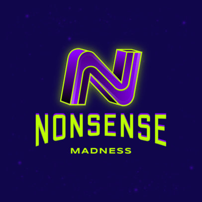 Placeit - Game Streaming Logo Maker with a Metallic Typography