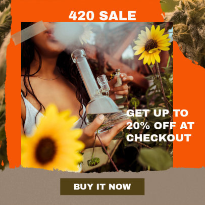 Placeit - Colorful 420-Themed Ad Banner Design Template