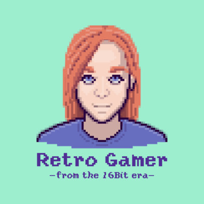 Placeit - 16-Bit Gaming Logo Maker Featuring a Barrel