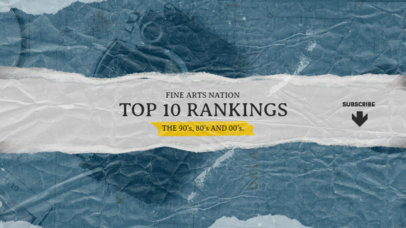 Placeit - YouTube Banner Design Template with Analogue Textures