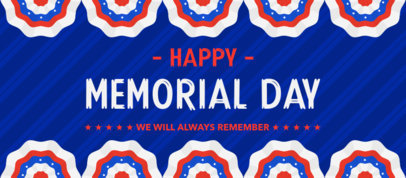 Placeit - Facebook Cover Design Template with a Memorial Day Theme