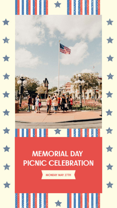 Placeit - Instagram Story Generator for a Happy Memorial Day Celebration