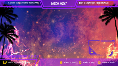 Placeit - Gaming Twitch Overlay Maker Featuring Colorful Graphics