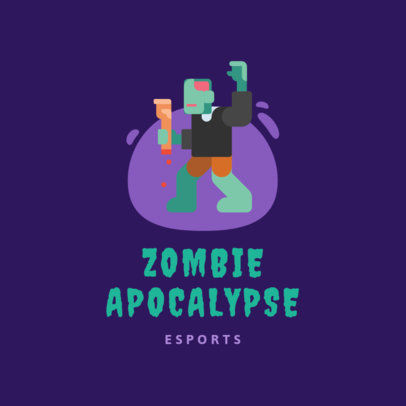 Placeit - Spooky Logo Maker with a Female Zombie Gamer Character