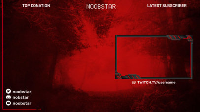 Placeit - Gaming Twitch Overlay Creator Featuring a Multi-Cam Design