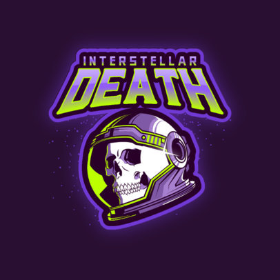 Placeit - Space-Themed Gaming Logo Template