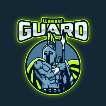 Placeit - Logo Maker for Gamers Featuring a Strong Warrior Graphic