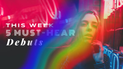 Placeit - YouTube Thumbnail Template for a Pop Ballads Ranking