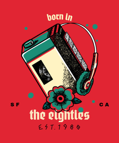 Placeit - T-Shirt Design Creator Featuring an Ink Illustration of a Coffee