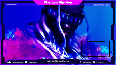Placeit - Twitch Overlay Design Template for an EDM Creator