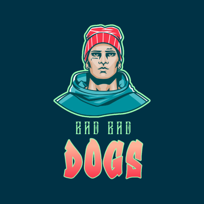 Placeit - Online Logo Generator with a Rapper Illustration