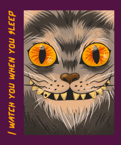 Placeit - Gross T-Shirt Design Maker with a Vomiting Monster Graphic