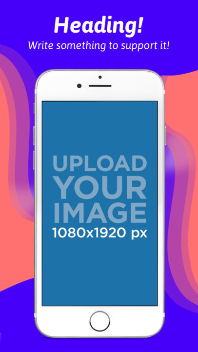 Placeit - Mockup of Five iOS Screens in Portrait Position Floating on a ...