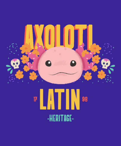 Placeit - Colorful T-Shirt Design Creator Featuring a Latin Devil Mask ...