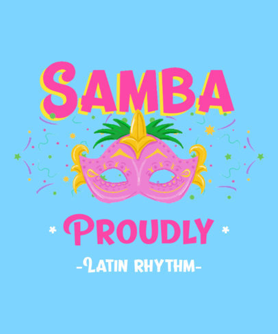 Placeit - Colorful T-Shirt Design Creator Featuring a Latin Devil Mask ...