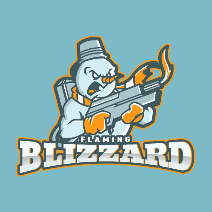 Placeit - Logo Template for Gamers Featuring an Angry Snowman