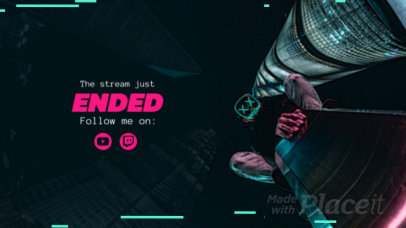 Placeit - Twitch Stream Ended Screen Video Generator for a Futuristic ...