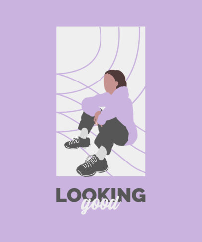 Placeit - T-Shirt Design Creator with an Illustration of a Young Black ...