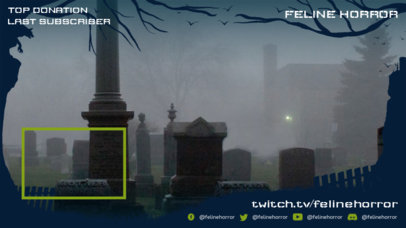 Placeit - Twitch Overlay Maker Featuring Horror Game Settings