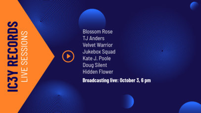 Placeit - YouTube Thumbnail Maker Featuring Live Stream Concert Schedules