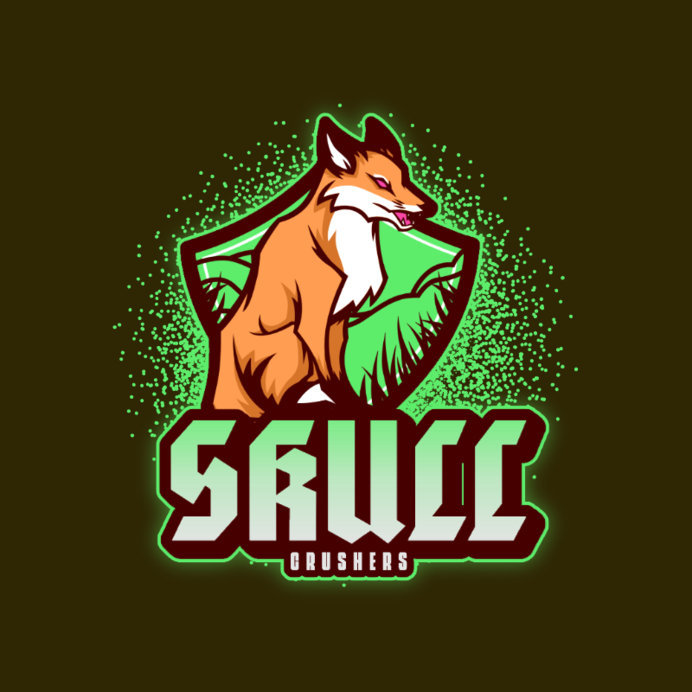 Placeit - Gaming Logo Creator with an Aggressive-Looking Red Fox