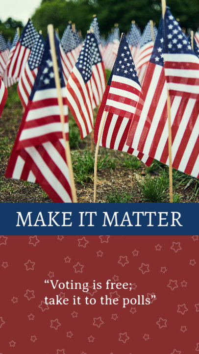 Placeit - Elections-Themed Instagram Story Template with a Political Theme