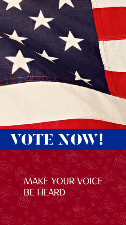 Placeit - Political Instagram Story Design Template Inviting People to Vote