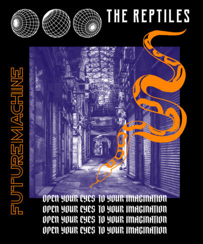 Placeit - T-Shirt Design Template Featuring an Anti-Design Aesthetic