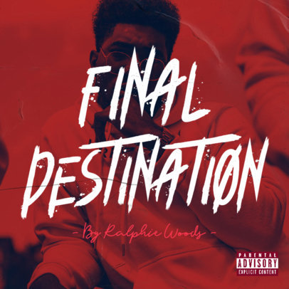 Placeit - Minimal Album Cover Design Template for a Trip Hop Artist