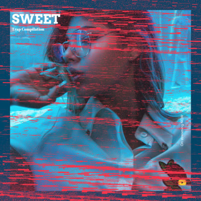 Placeit - R&B Album Cover Maker Featuring a Shredded-Effect Filter