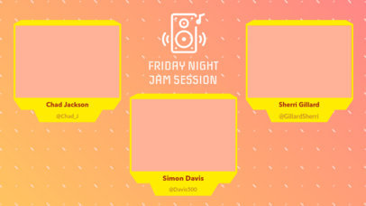 Placeit - Twitch Overlay Template Featuring a Multicam Grid
