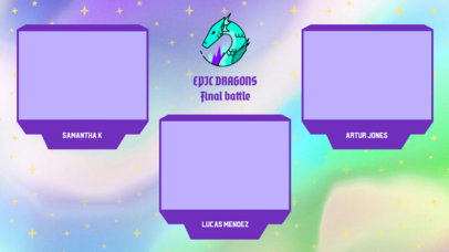 Placeit - Twitch Overlay Template Featuring a Multicam Grid