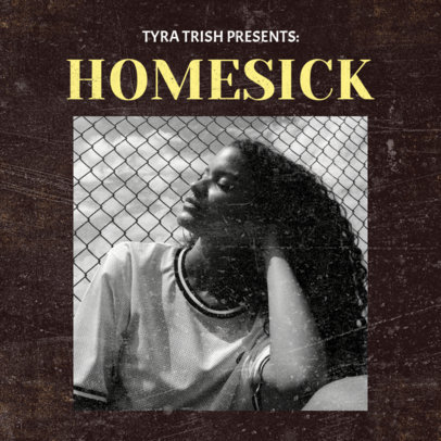 Placeit - Mixtape Cover Generator for a Female Rapper