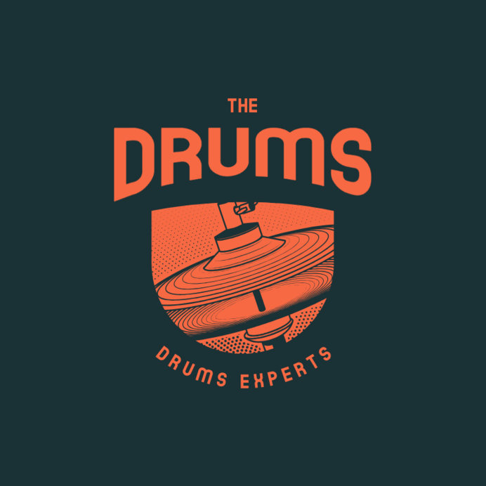 Placeit - Customizable Logo Maker for a Rock Band Featuring a Drums Graphic