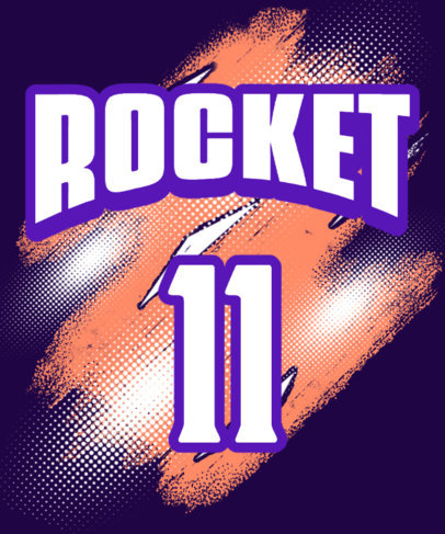 Placeit - T-Shirt Design Template with a 90's Sporty Style