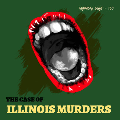 Placeit - Podcast Cover Maker for an Episode About Female Murderers