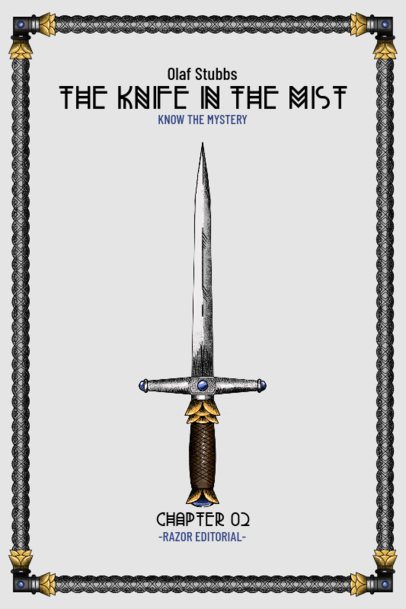 Placeit - Book Cover Design Maker Featuring a Medieval Sword Illustration