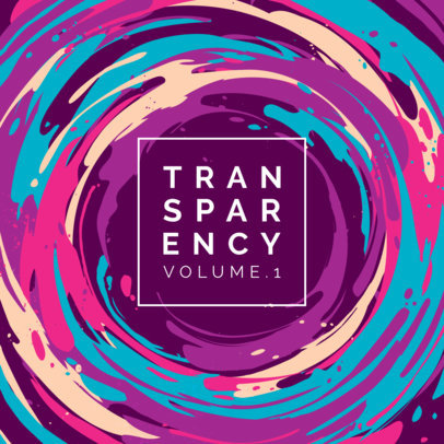 Placeit - Pop Album Cover Maker Featuring Abstract Textures