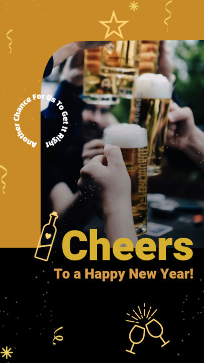 Placeit - Instagram Story Design Template to Celebrate New Year