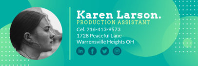 Placeit - Email Signature Template Featuring Portrait Pictures