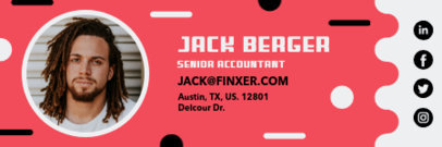 Placeit - Email Signature Template for a Data Analyst Featuring a Shape ...