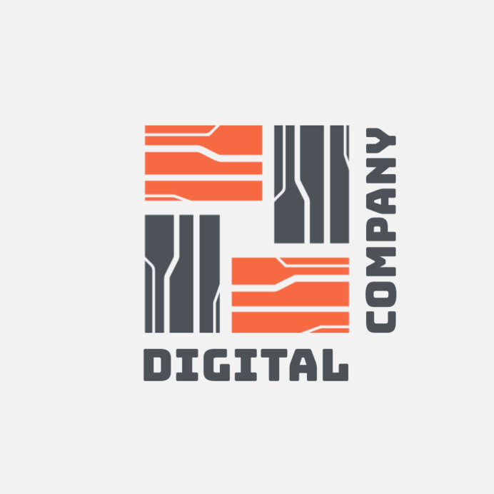 Placeit - Digital Company Logo Maker with an Abstract Pattern