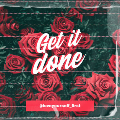 Placeit - VSCO-Style Instagram Post Maker Featuring a Happy Quote