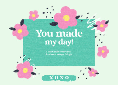 Placeit - Greeting Card Design Template Featuring Encouraging Messages