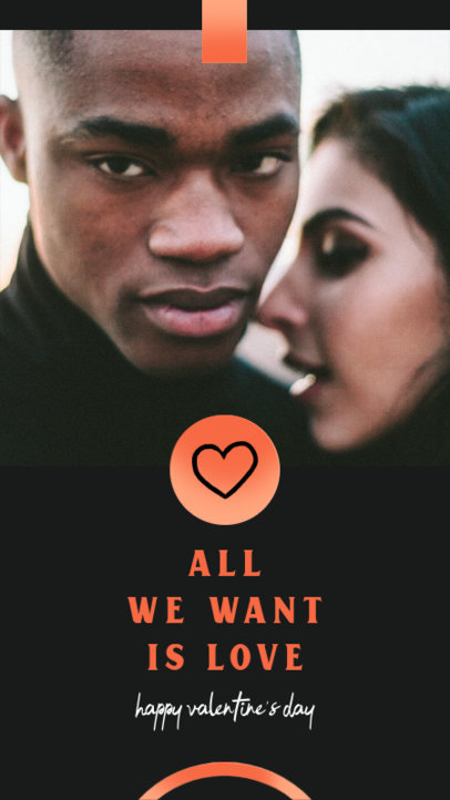 Placeit - Instagram Story Template for Valentine's Day Dedications