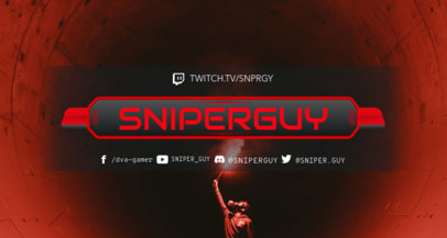 Placeit - Twitch Banner Design Template for a Horror Streamer Featuring ...