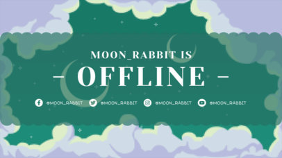 Placeit - Retro Twitch Offline Banner Generator with a Pixel-Art Pattern