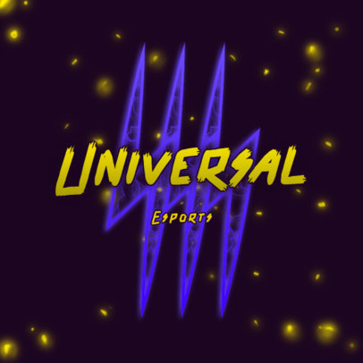 Placeit - Thunder-Themed Logo Generator for a Twitch Streamer